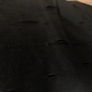 AMIRI | Tops | Amiri Destroyed Black Short Sleeve Tshirt L | Poshmark